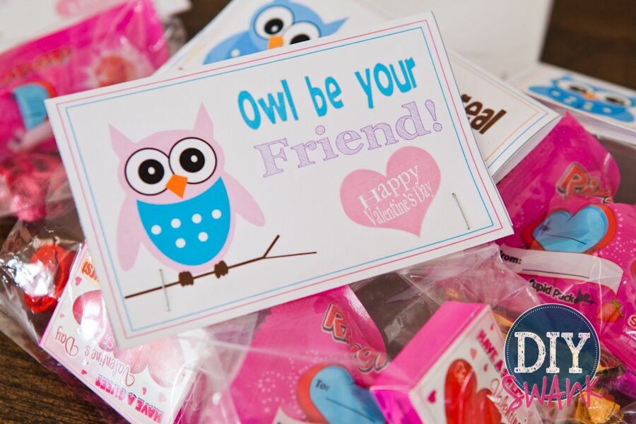 Printable Valentine Candy Bag Toppers - Swanky Design Co.
