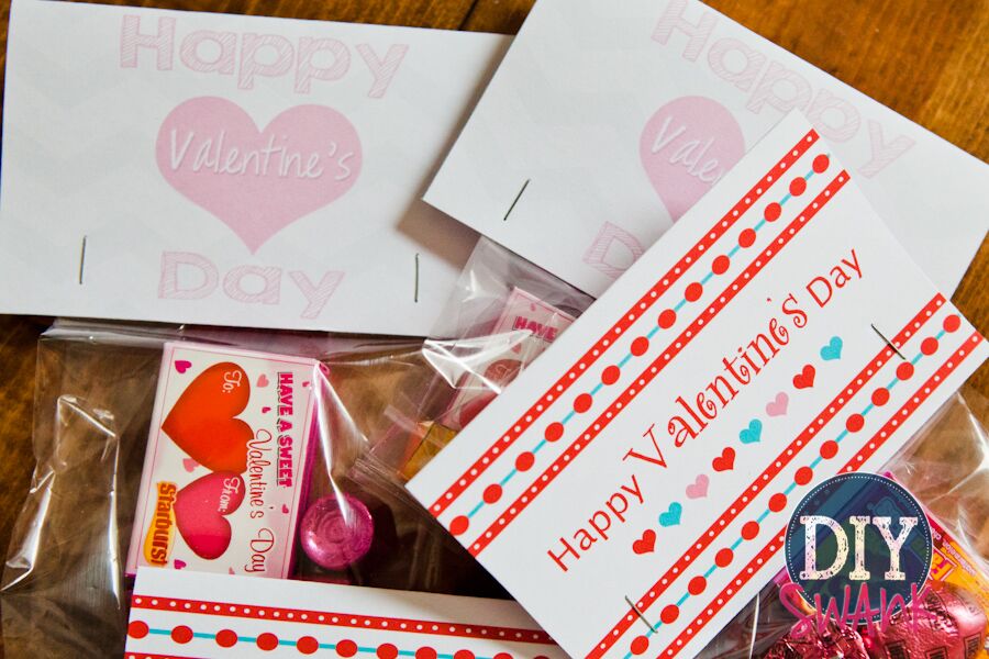 Printable Valentine Candy Bag Toppers - Swanky Design Co.