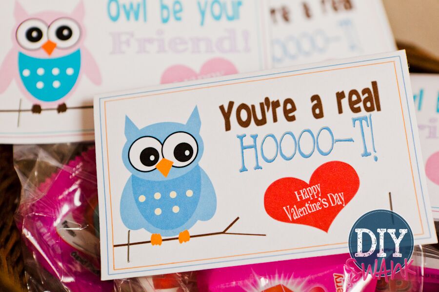 Printable Valentine Candy Bag Toppers - Swanky Design Co.