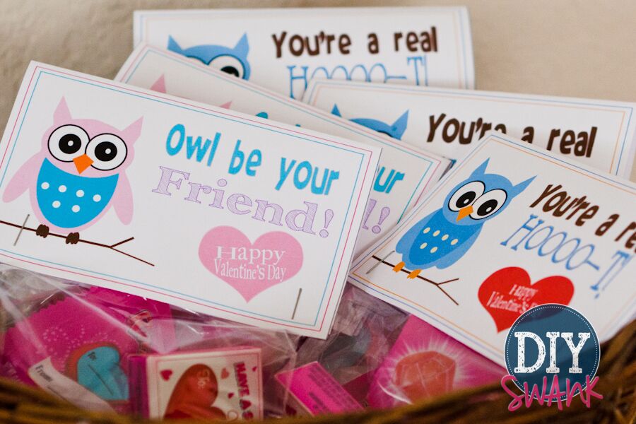 Printable Valentine Candy Bag Toppers - Swanky Design Co.