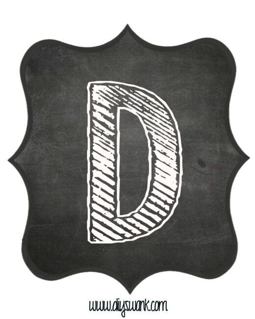 Chalkboard Letters for Banners-Free Printable - Swanky Design Co.