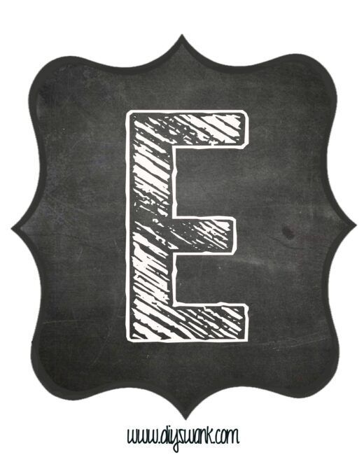 Chalkboard Letters for Banners-Free Printable - Swanky Design Co.