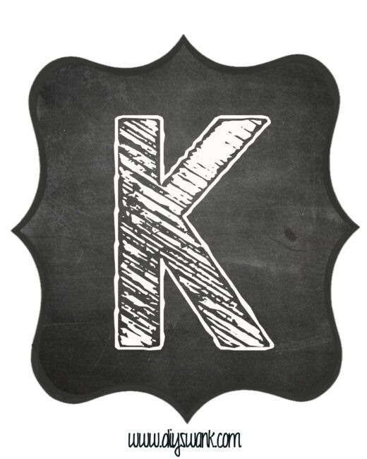 Chalkboard Letters for Banners-Free Printable - Swanky Design Co.