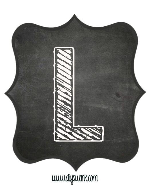 Chalkboard Letters for Banners-Free Printable - Swanky Design Co.