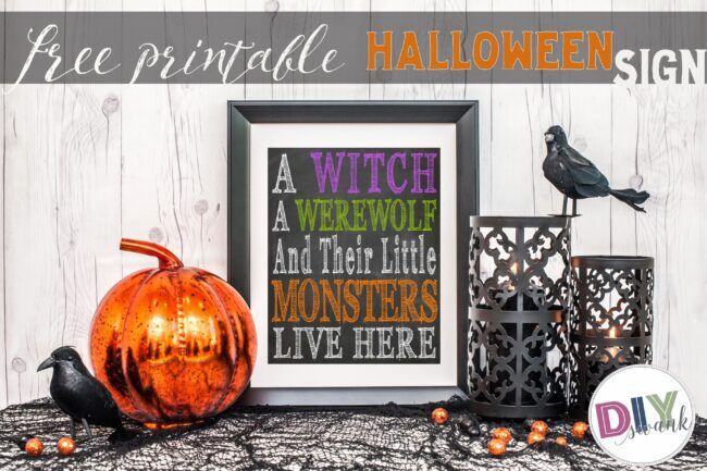 Cute Halloween Sign-Free Printable - Swanky Design Co.