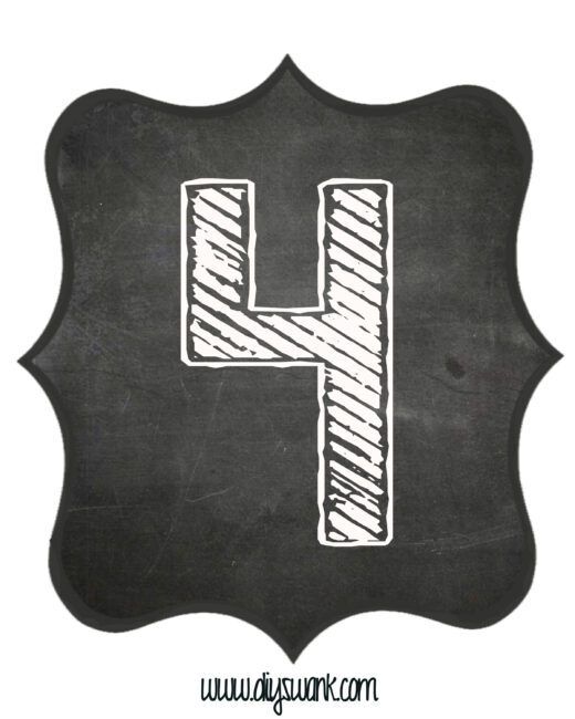 Chalkboard Letters for Banners-Free Printable - Swanky Design Co.