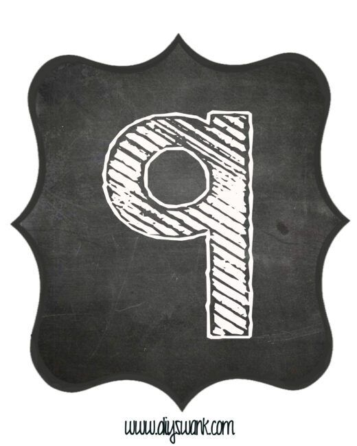 Chalkboard Letters for Banners-Free Printable - Swanky Design Co.