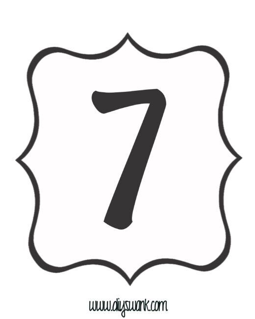 Free Printable Black and White Banner Letters - Swanky Design Co.